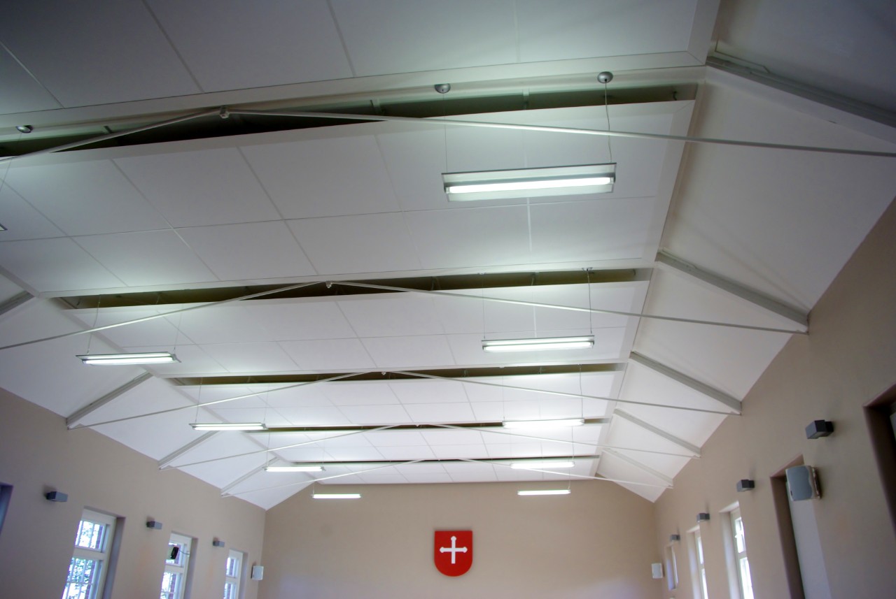 Sonofonic School Hall Ceiling - Acoustic Panels By Sontext